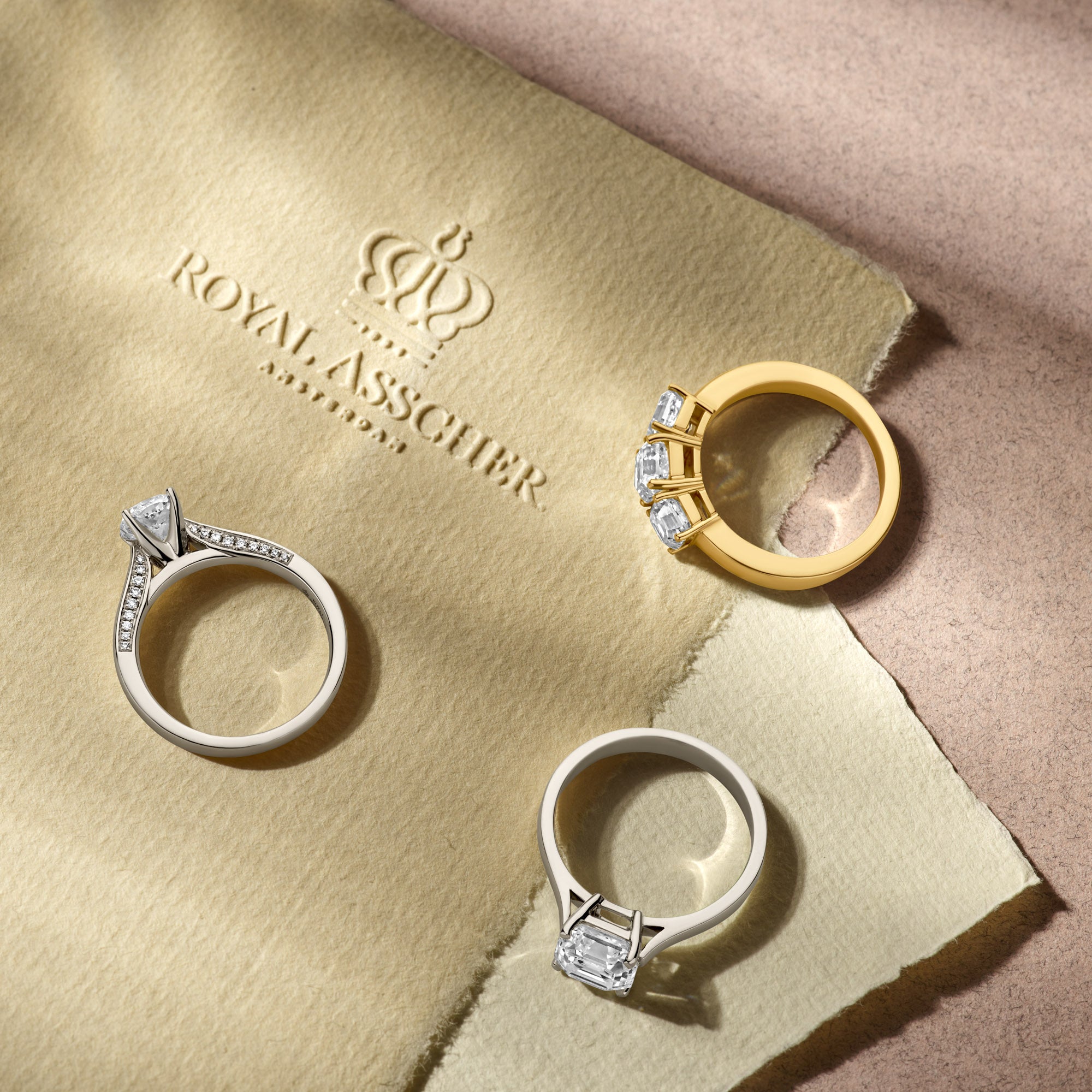 Different Types of Engagement Rings | Royal Asscher Ring Styles & Settings - Royal Asscher